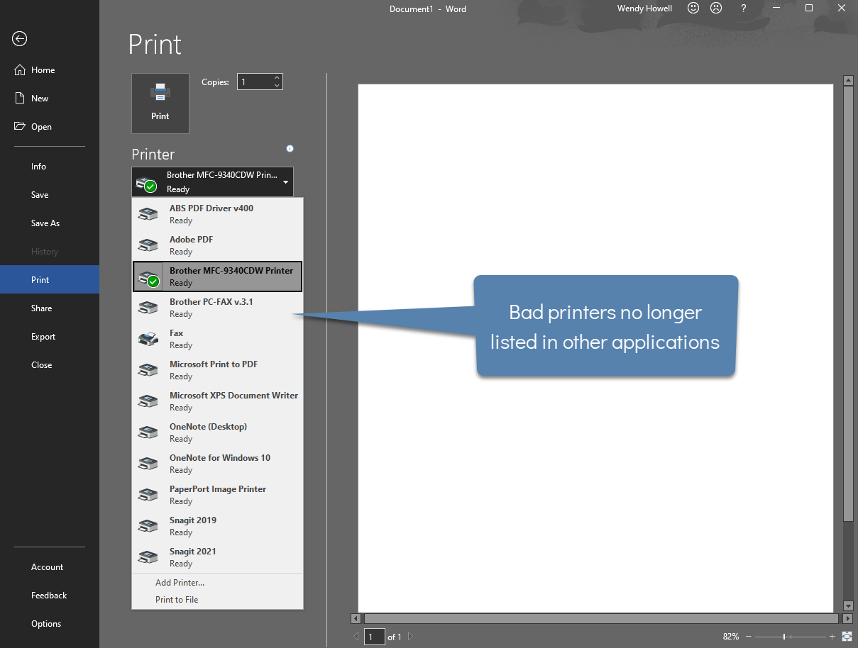 How to Remove Already Deleted Printers that Still Show up in Programs
