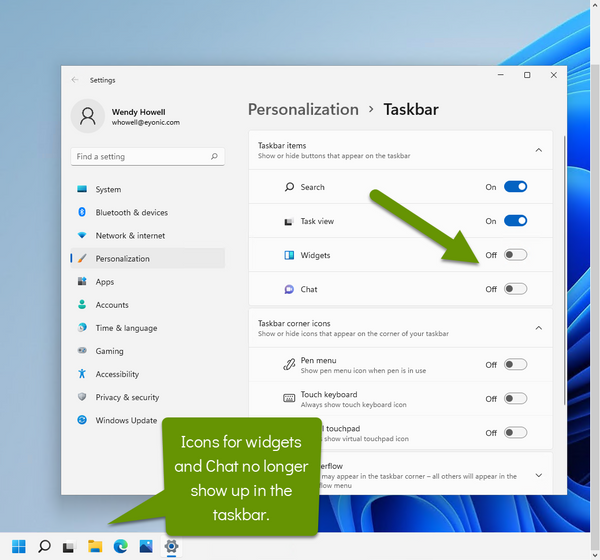 How to Modify the Windows 11 Taskbar Defaults