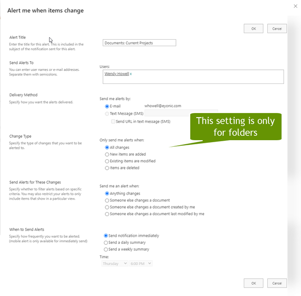 The Easy Way to Notify Chosen Users When Changes are Made to Files