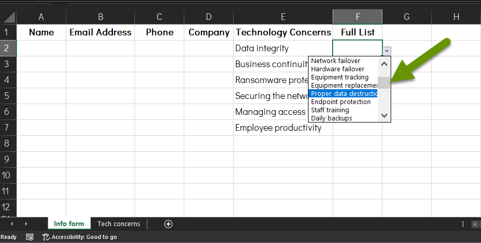 How to Create Forms in Excel With Cascading Lists that Control Data Input
