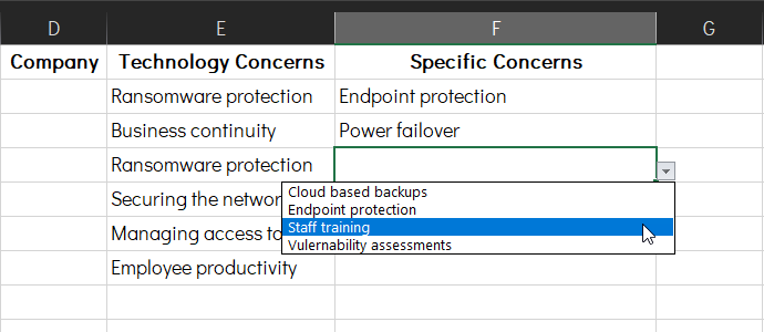 How To Create Forms In Excel With Cascading Lists That Control Data Input